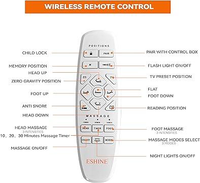 Wireless Remote Control for Adjustable Bed Frame – EshineSleep